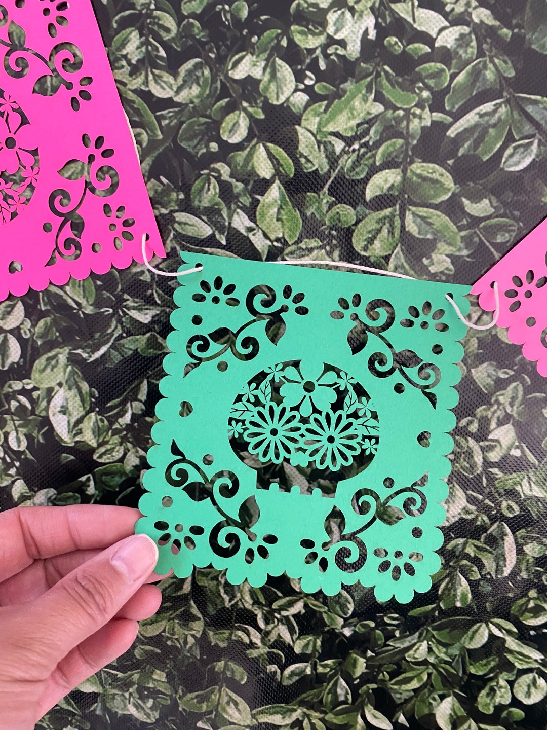 Ofrenda Día De Los Muertos Papel Picado Banner, Ofrenda Banner, Day of ...