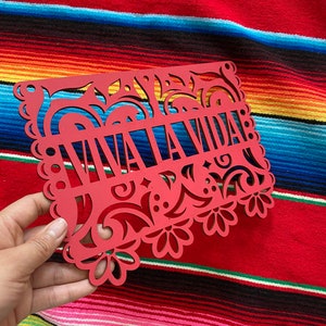 Custom Papel Picado Mexican Name Sign, Wood Papel Picado Name Home ...