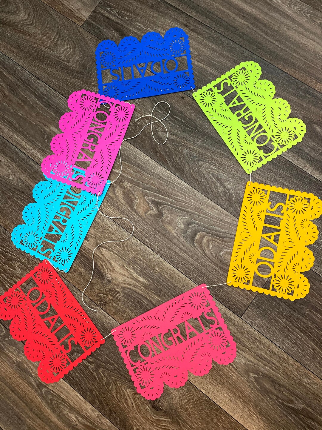 6f Congrats 2025 Papel Picado Banner, Party Decor, Fiesta Party Banner ...