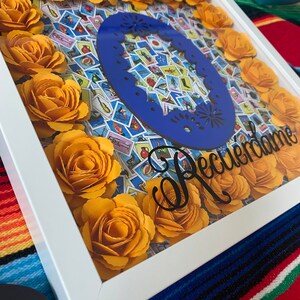 12"x12" Recuerdame Shadow Box, Memorial Shadow Box, Loteria Picture ...