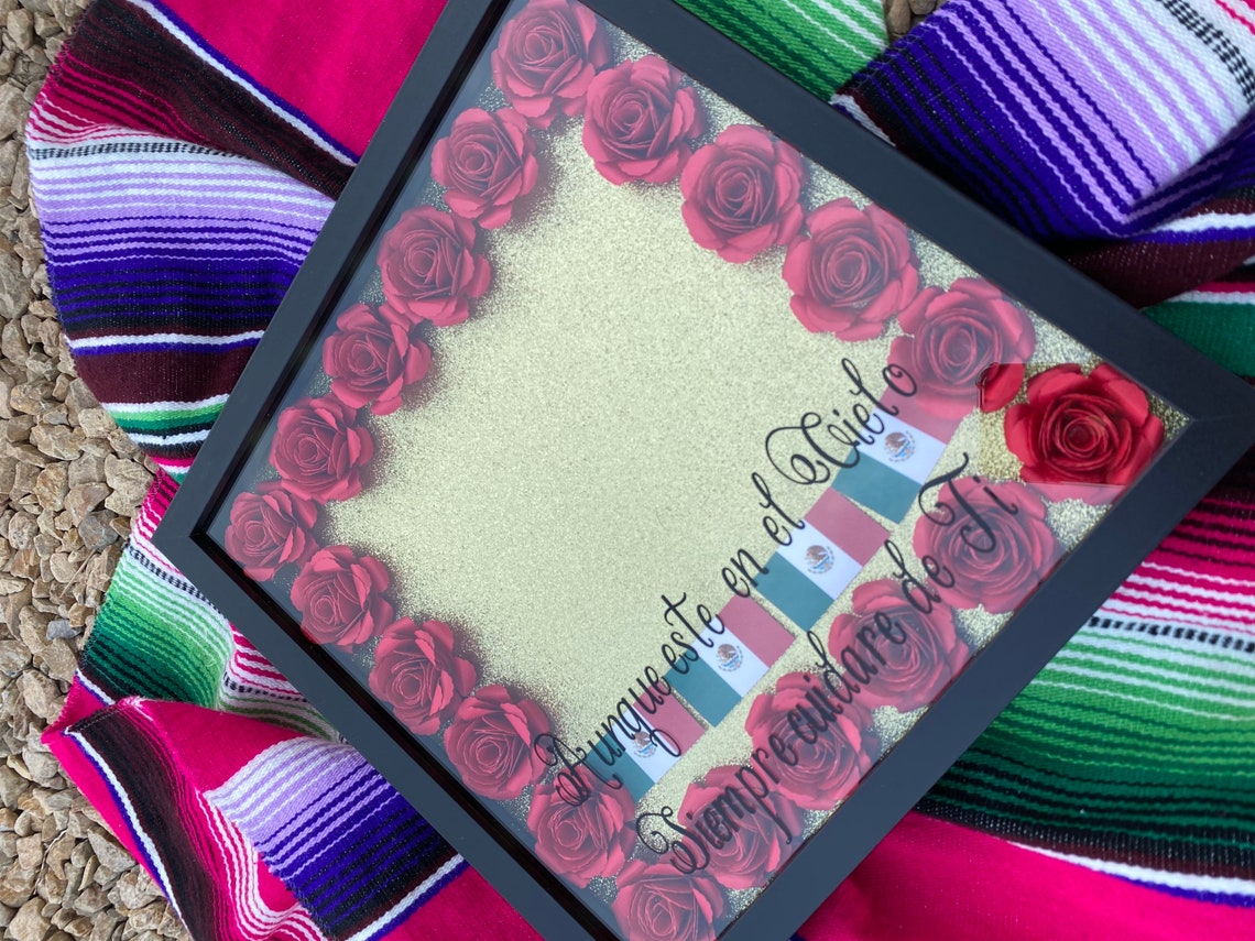 12x12 Mexican Theme Memorial Shadow Box 3D Shadow - Etsy
