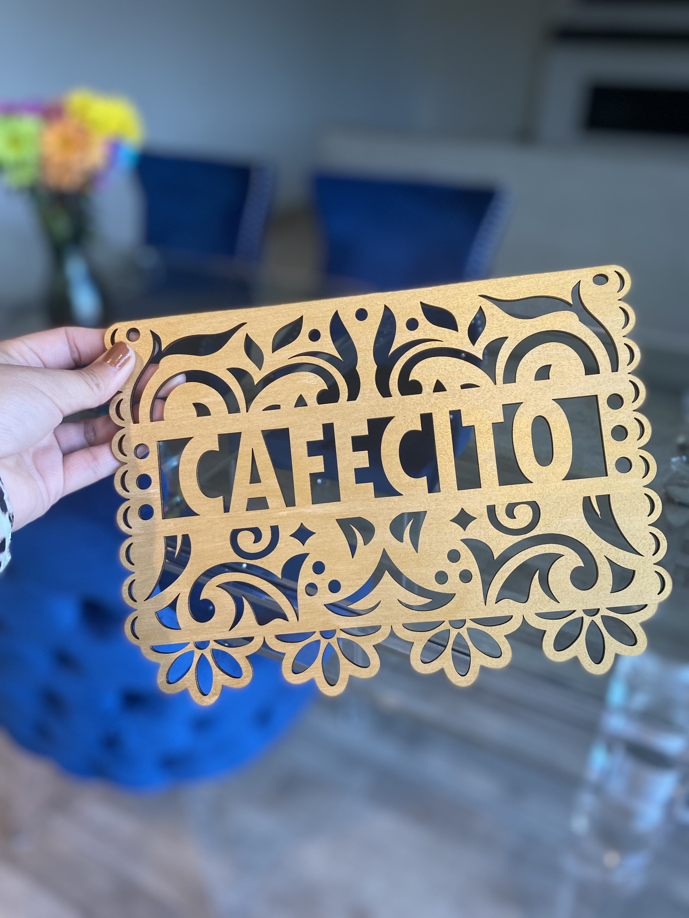 Custom Papel Picado Mexican Name Sign, Wood Papel Picado Name Home ...