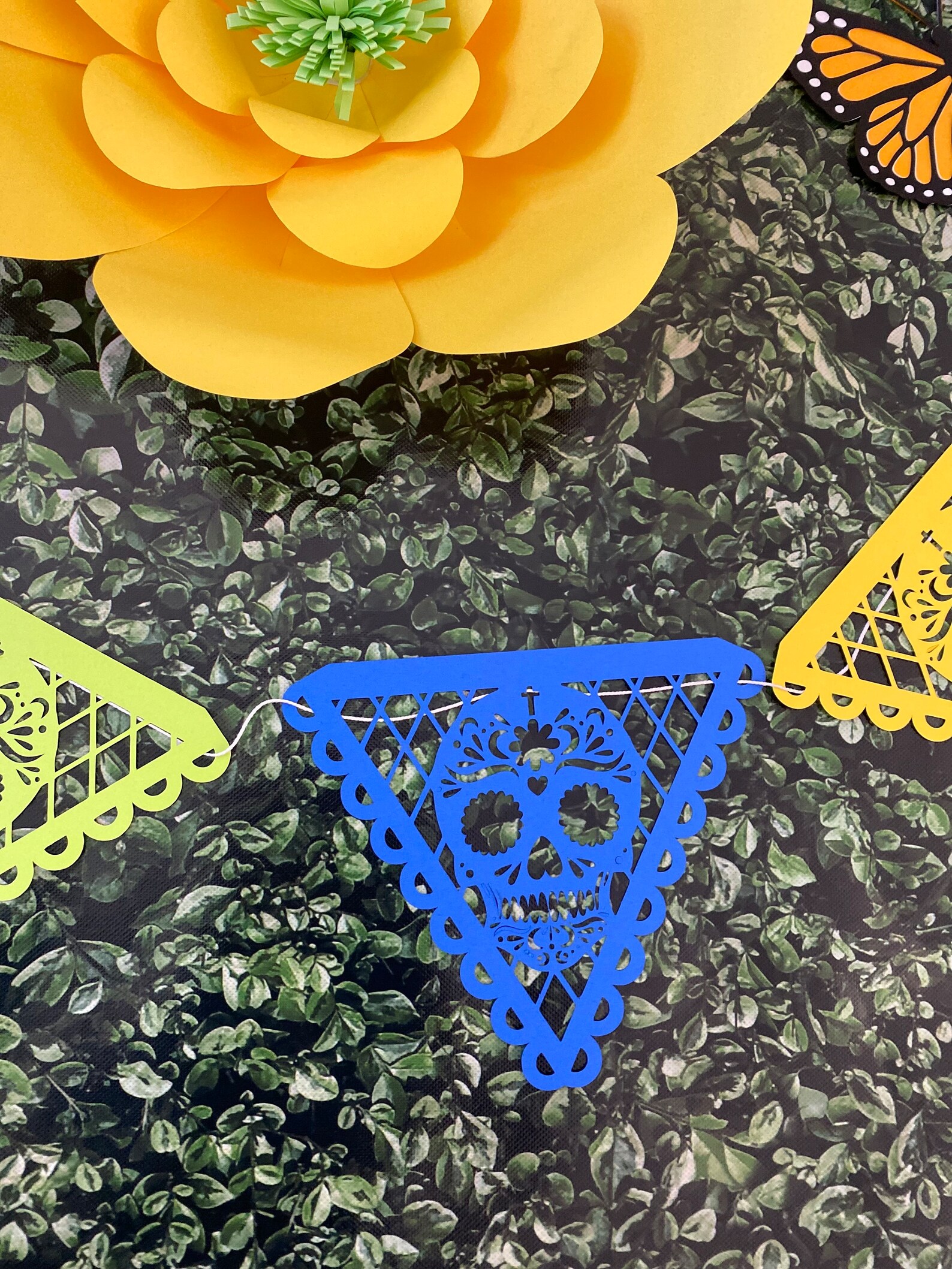 Ofrenda Día De Los Muertos Papel Picado Banner, Ofrenda Banner, Day of ...