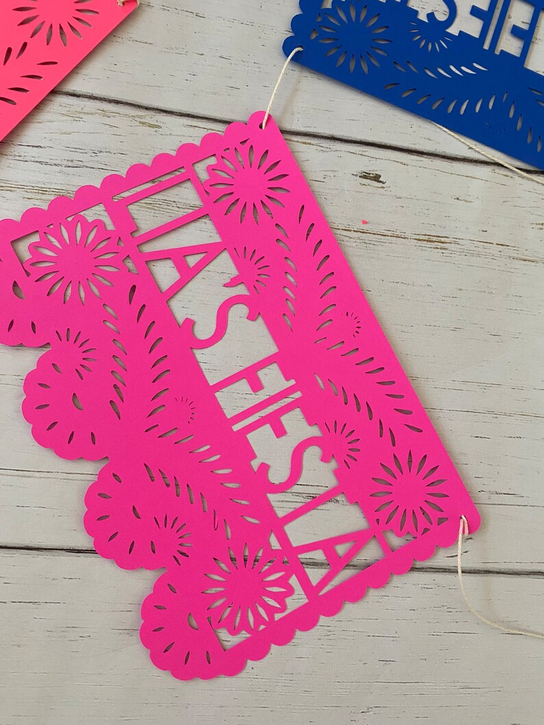 6f Custom Fiesta Party Papel Picado Banner Party Decor - Etsy