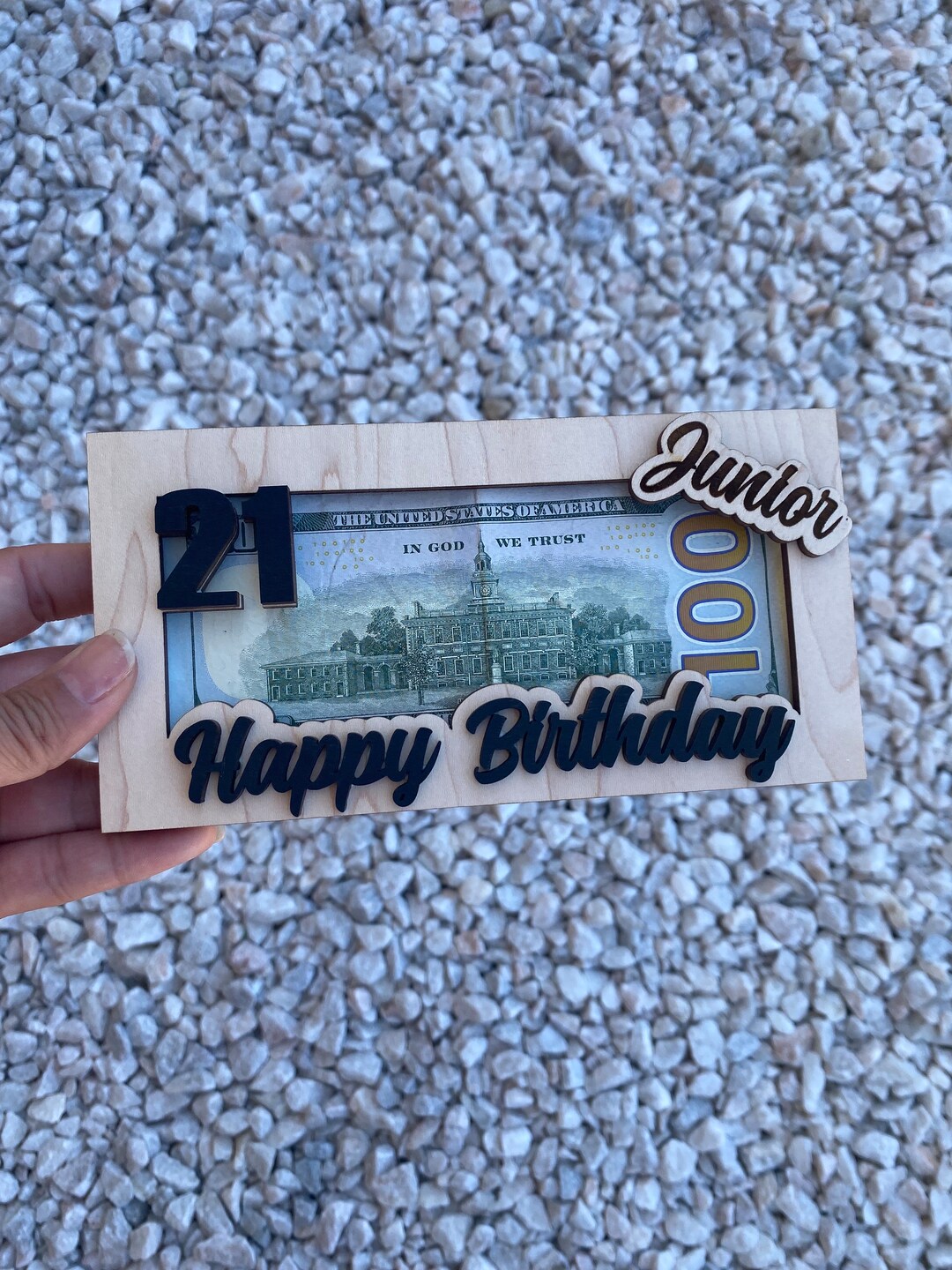 Birthday Money Holder, Birthday Gift, Money Holder, Wood Money Holder ...