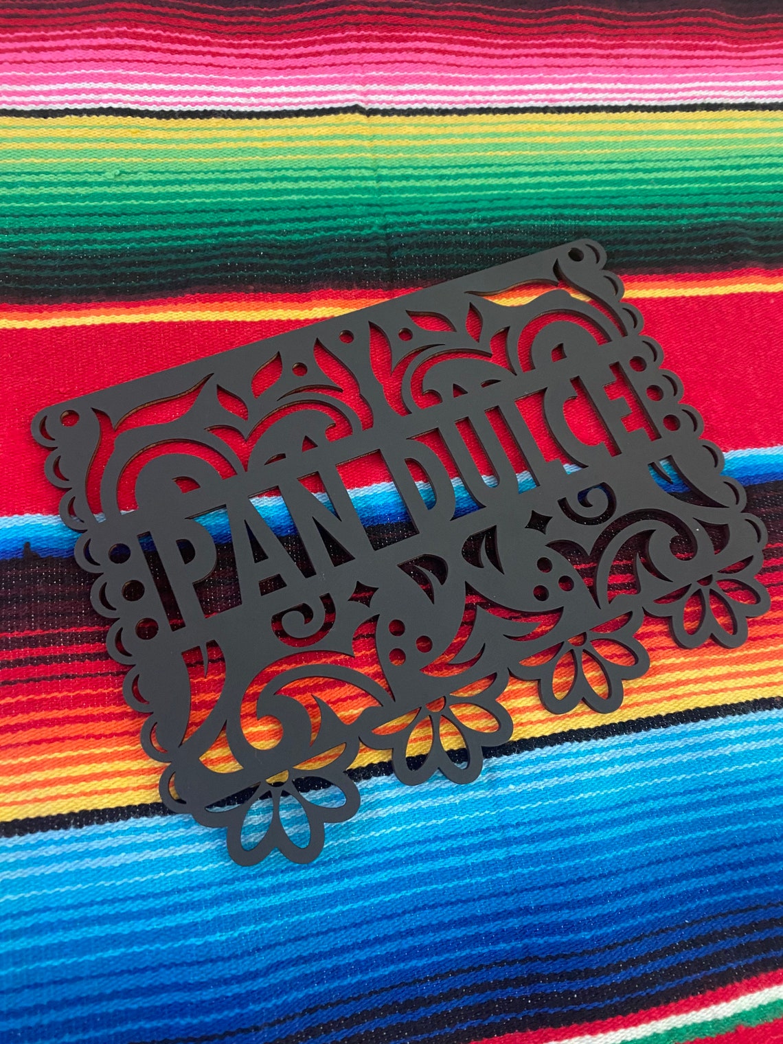 Custom Papel Picado Mexican Name Sign, Wood Papel Picado Name Home ...