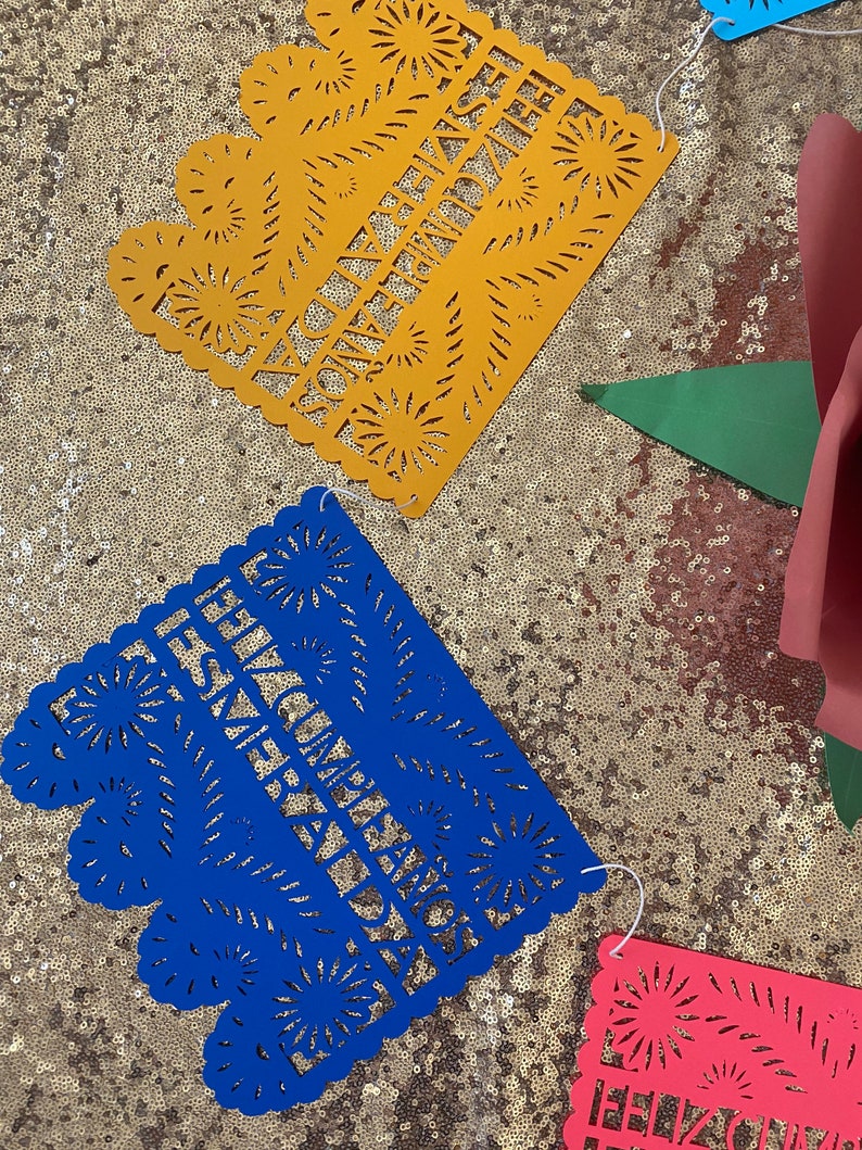 Feliz Cumpleaños Birthday Custom Fiesta Party Papel Picado - Etsy