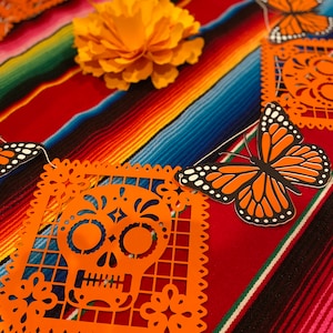 Ofrenda Día De Los Muertos Papel Picado Banner, Ofrenda Banner, Day of ...