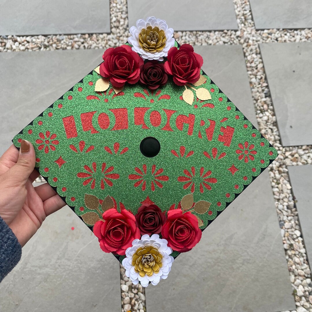 Lo Logre Mexican Graduation Cap Topper Personalized Grad Cap - Graduate ...