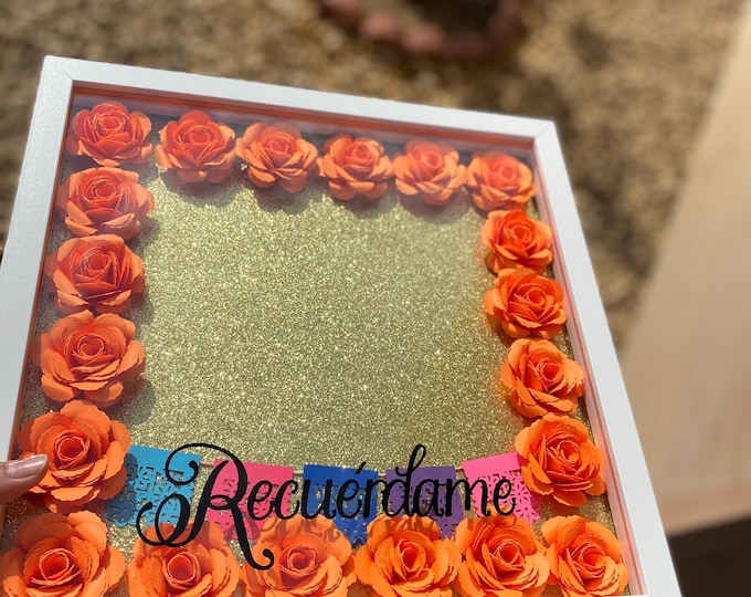 12"x12" Memorial Shadow Box, Recuerdame Shadow Box, Personalized Frame ...