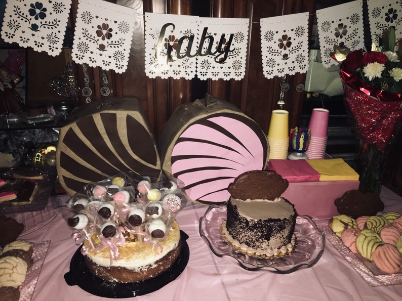 5ft Concha and Papel Picado Banners Concha Banner Party | Etsy