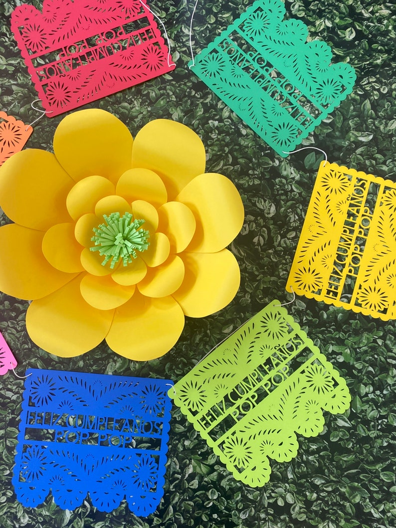 Feliz Cumpleaños Birthday Custom Fiesta Party Papel Picado - Etsy