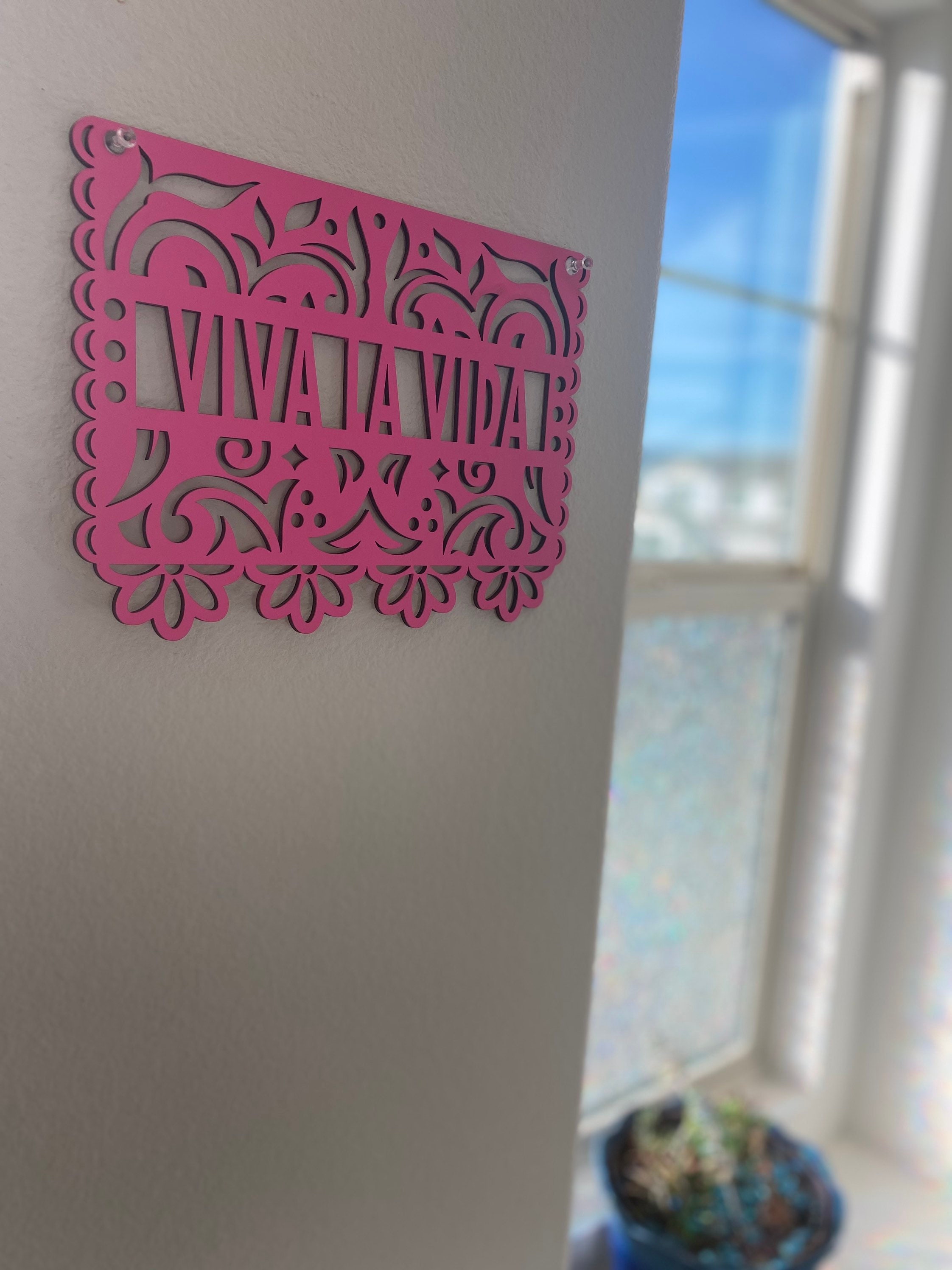 Custom Papel Picado Mexican Name Sign, Wood Papel Picado Name Home ...