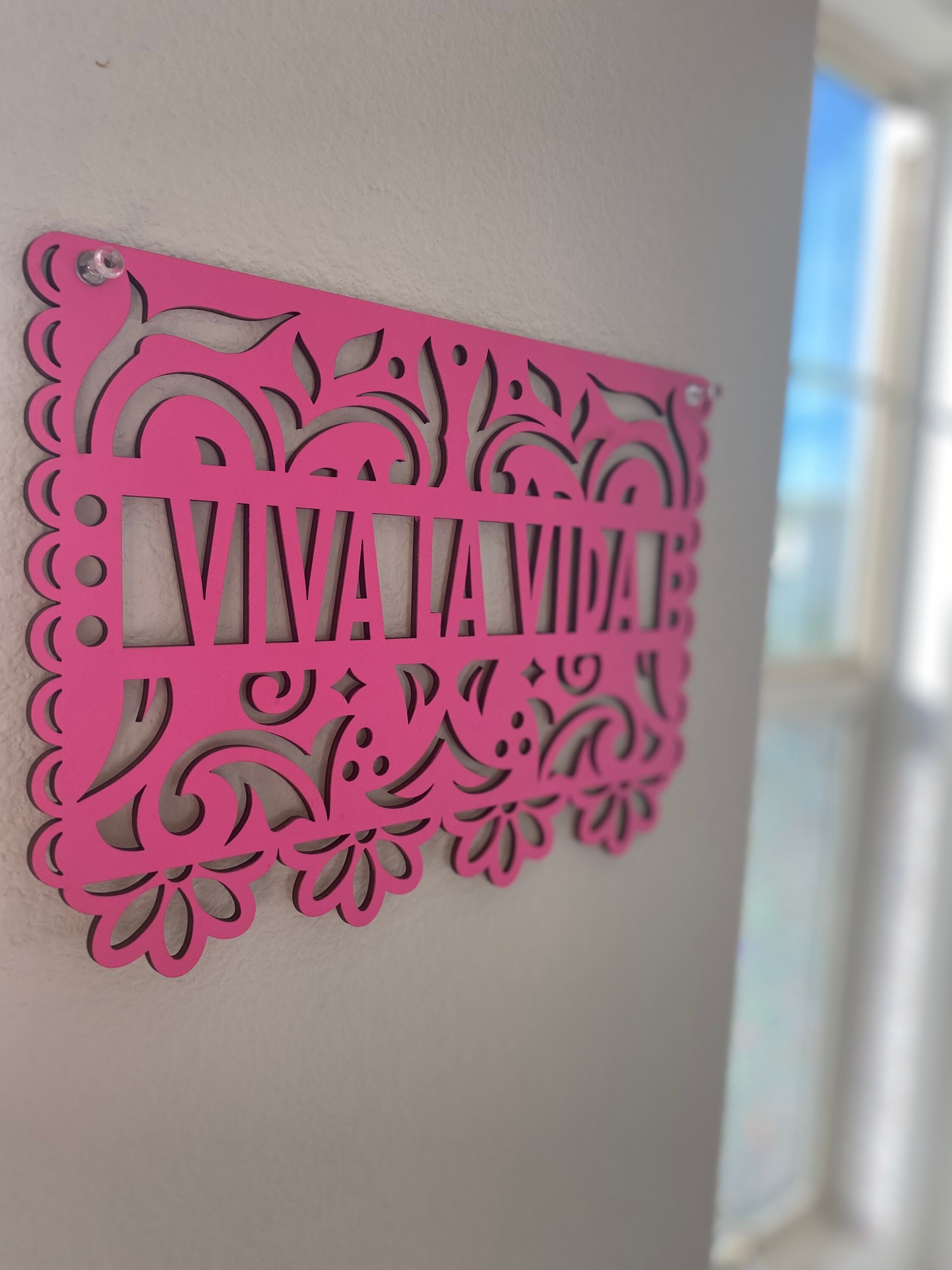 Custom Papel Picado Mexican Name Sign, Wood Papel Picado Name Home ...