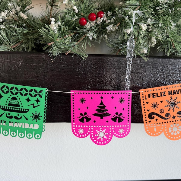 Feliz Navidad Banner - Etsy