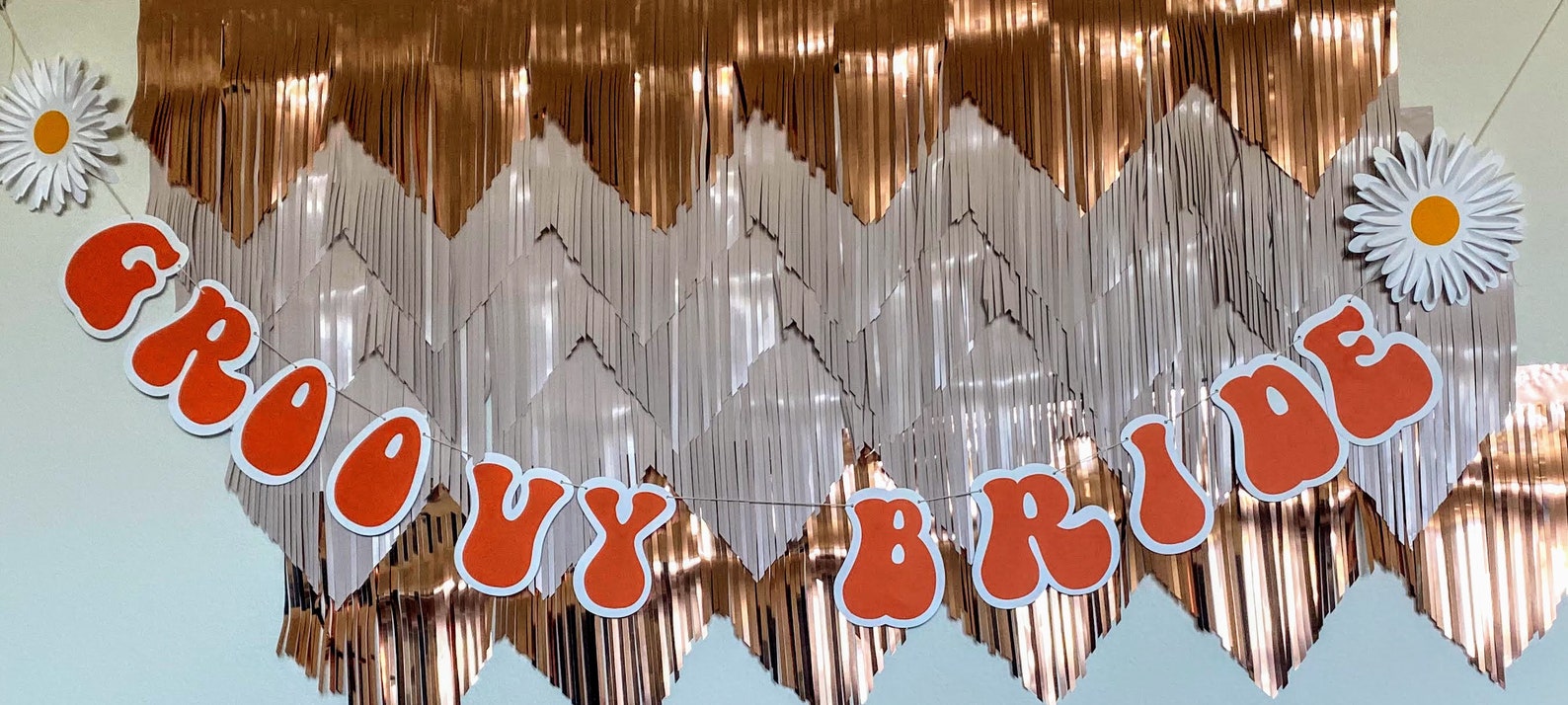 Groovy Bride Banner 6ft Daisy Groovy Bride Banner 70s Theme - Etsy