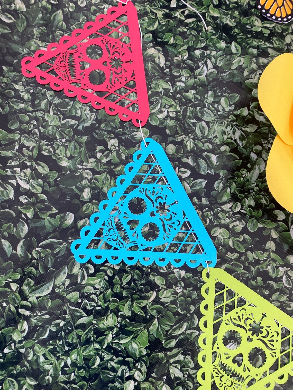 Ofrenda Día De Los Muertos Papel Picado Banner, Ofrenda Banner, Day of ...