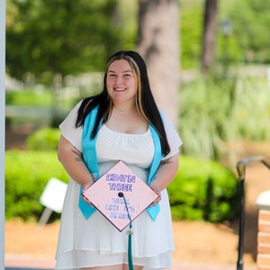 What? Like It’s Hard? Grad Cap Topper, Pink Graduation Cap Topper ...