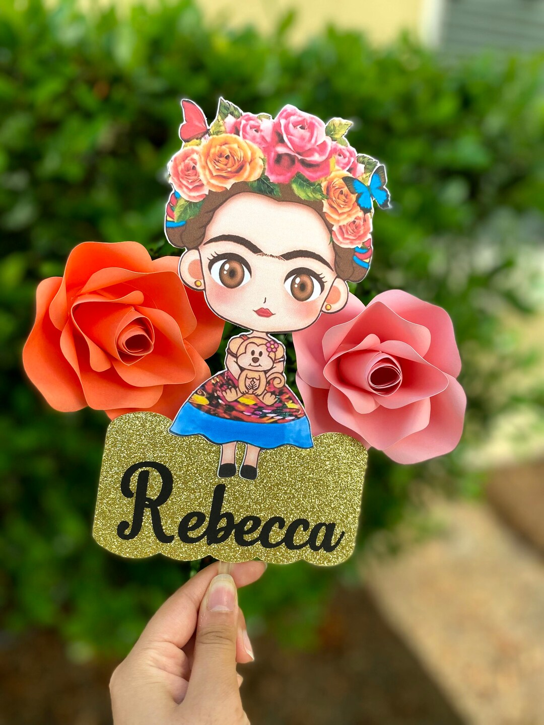 Frida Cake Topper Frida Kahlo Party Decor Fiesta Decor Kids - Etsy