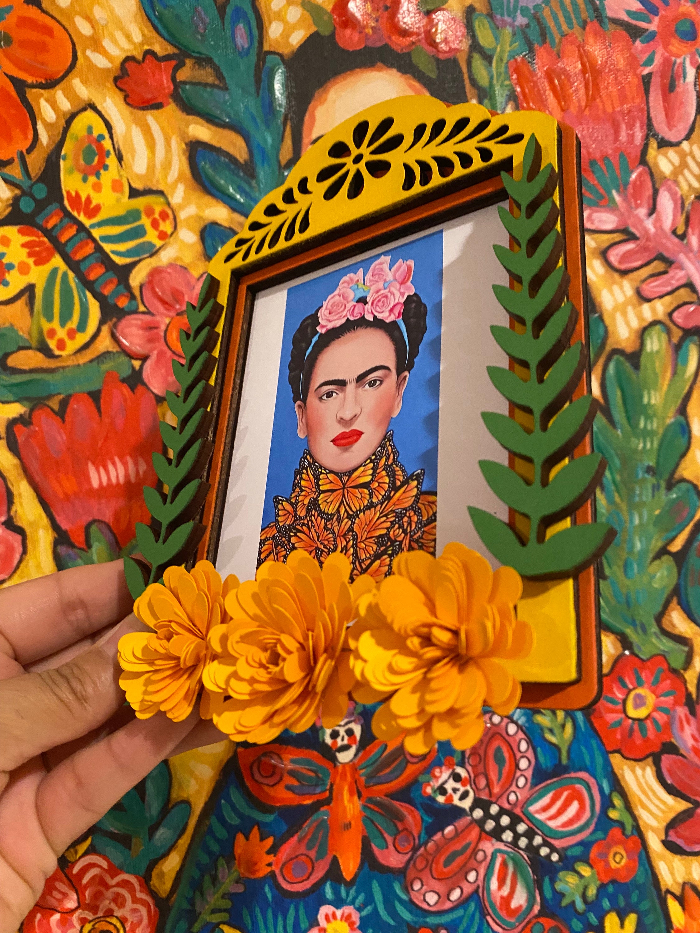 Day of the Dead Nicho Picture Frame, Nicho Wood Frame, Dia De Los ...