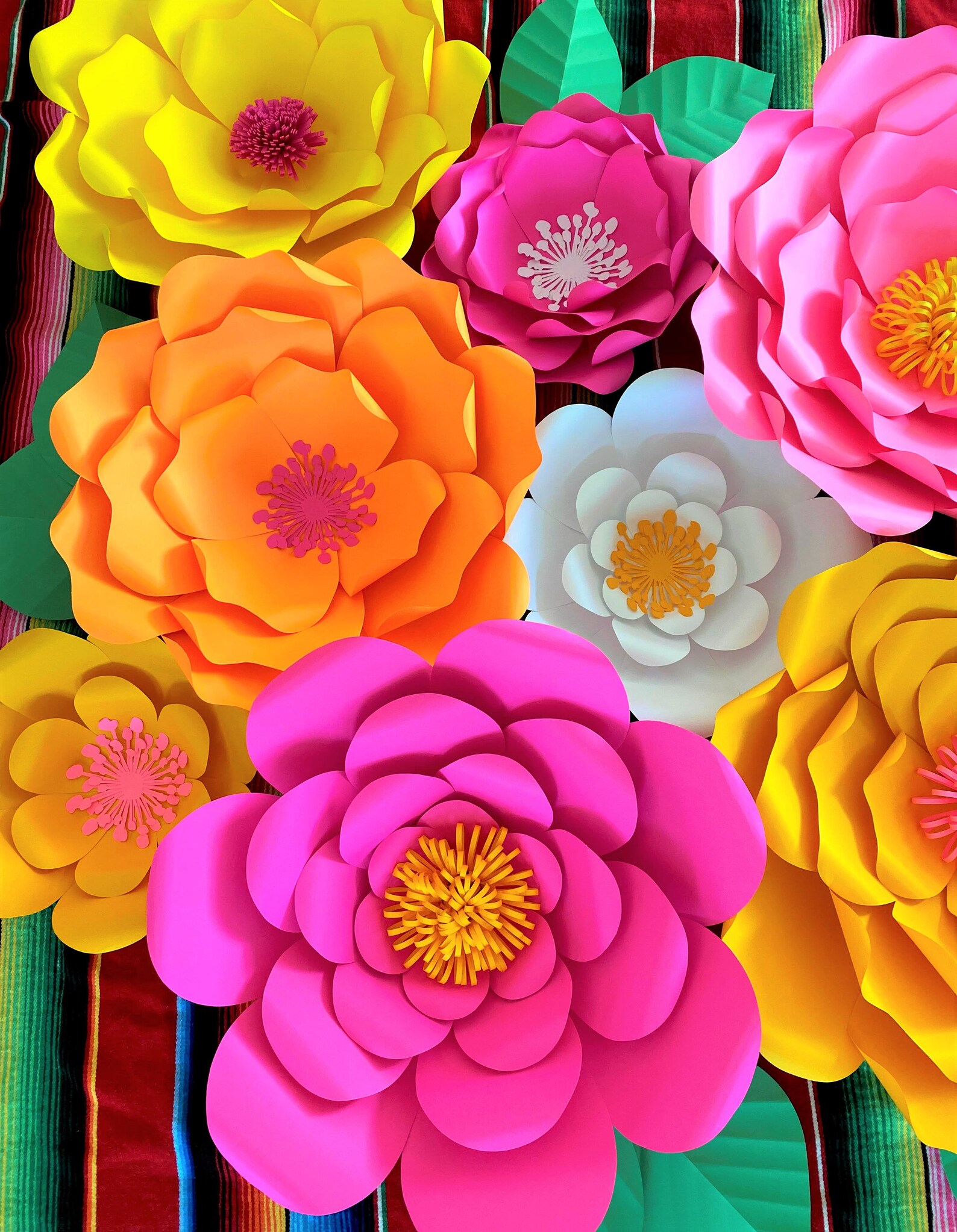 Huge Mexican Fiesta Party Paper Flowers Fiesta Party Decor - Etsy