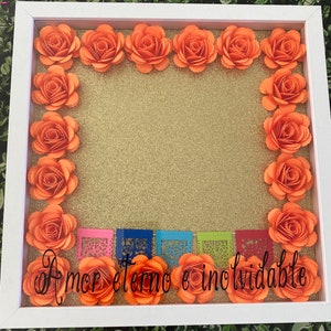 12"x12" Amor Eterno Memory Box, Remember Me Shadow Box, Ofrenda Recuerdame Shadow Box, Day of ...