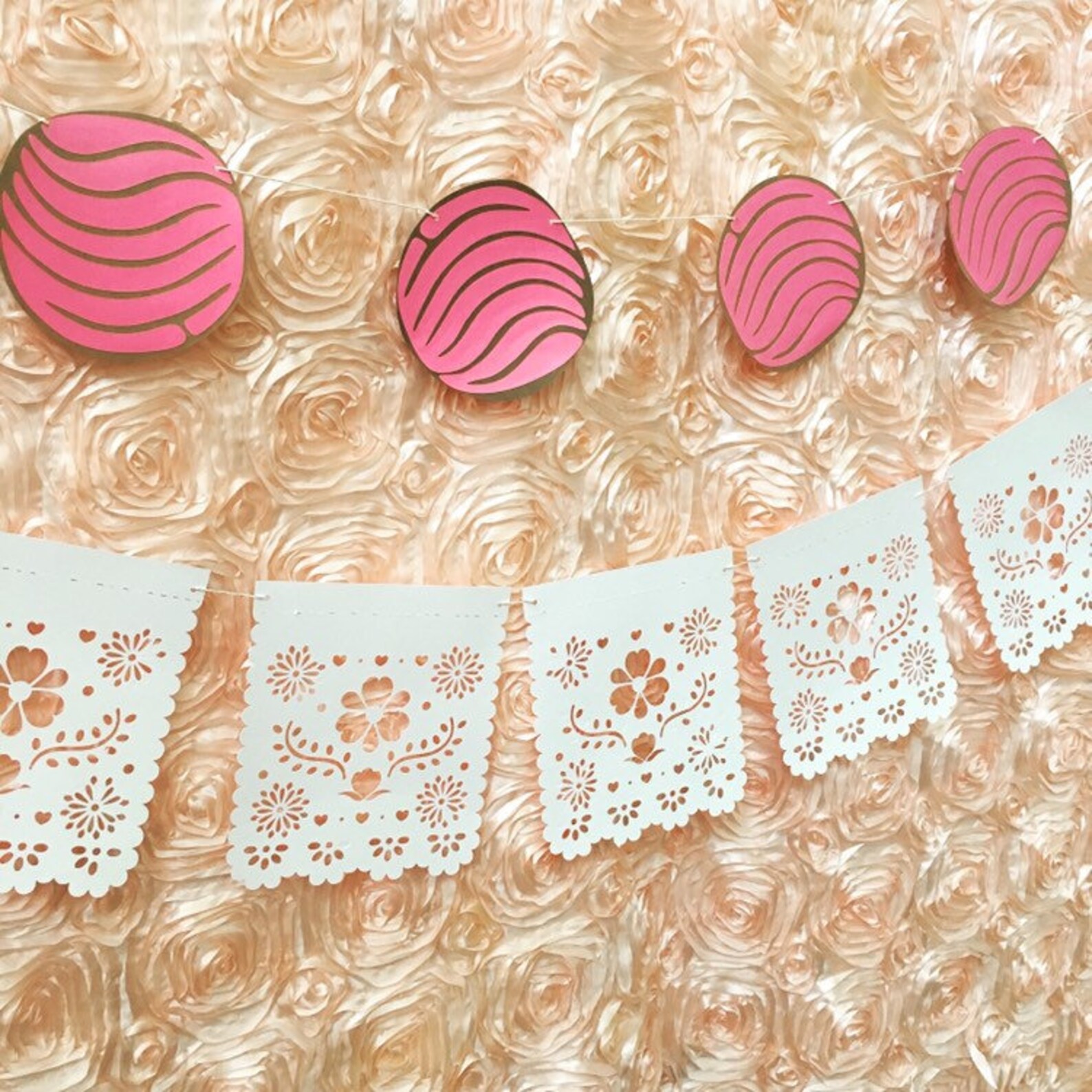 5ft Paper Concha Party Banner, Concha Party, Sweet Mexican Bread Party ...