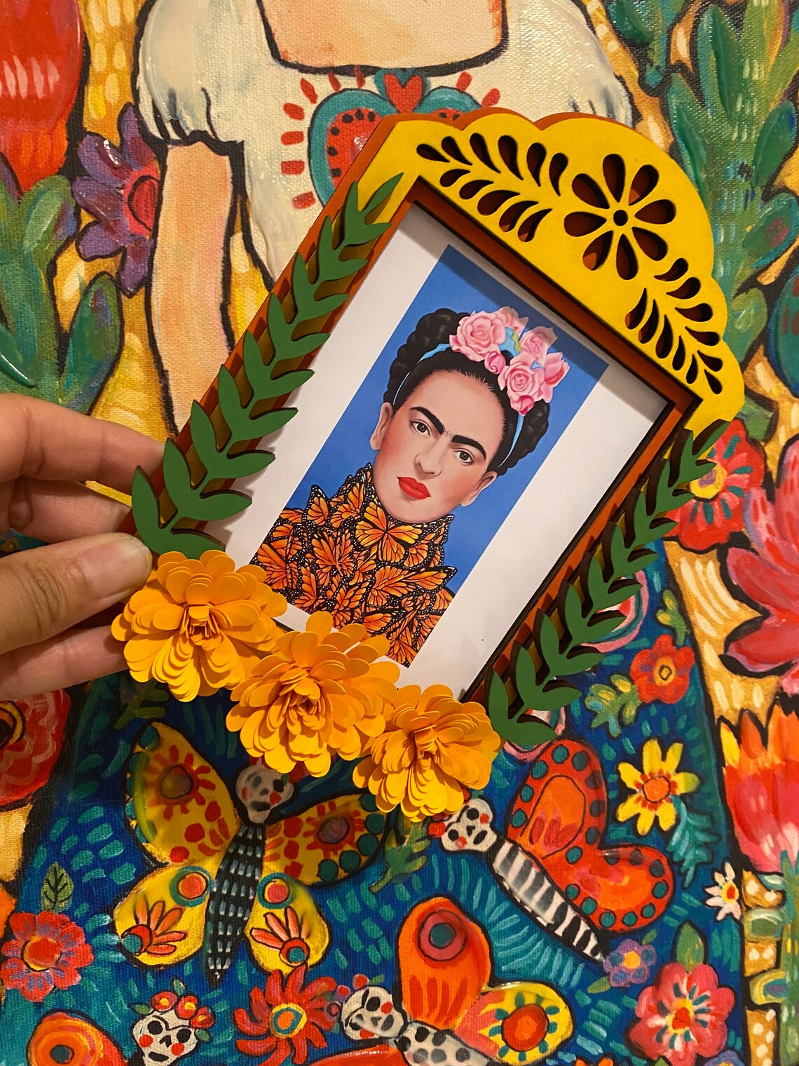 Day of the Dead Nicho Picture Frame, Nicho Wood Frame, Dia De Los ...