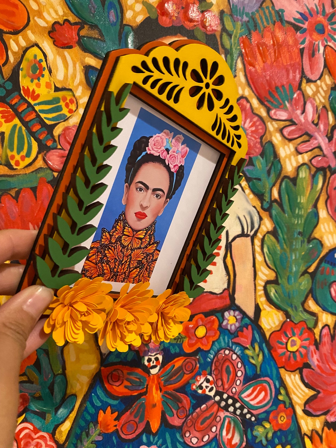 Day of the Dead Nicho Picture Frame, Nicho Wood Frame, Dia De Los ...