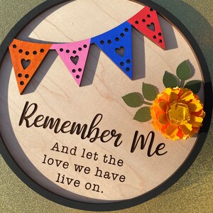 Recuerdame Dia De Los Muertos Wood Sign for Ofrenda, Remember Me Wood ...