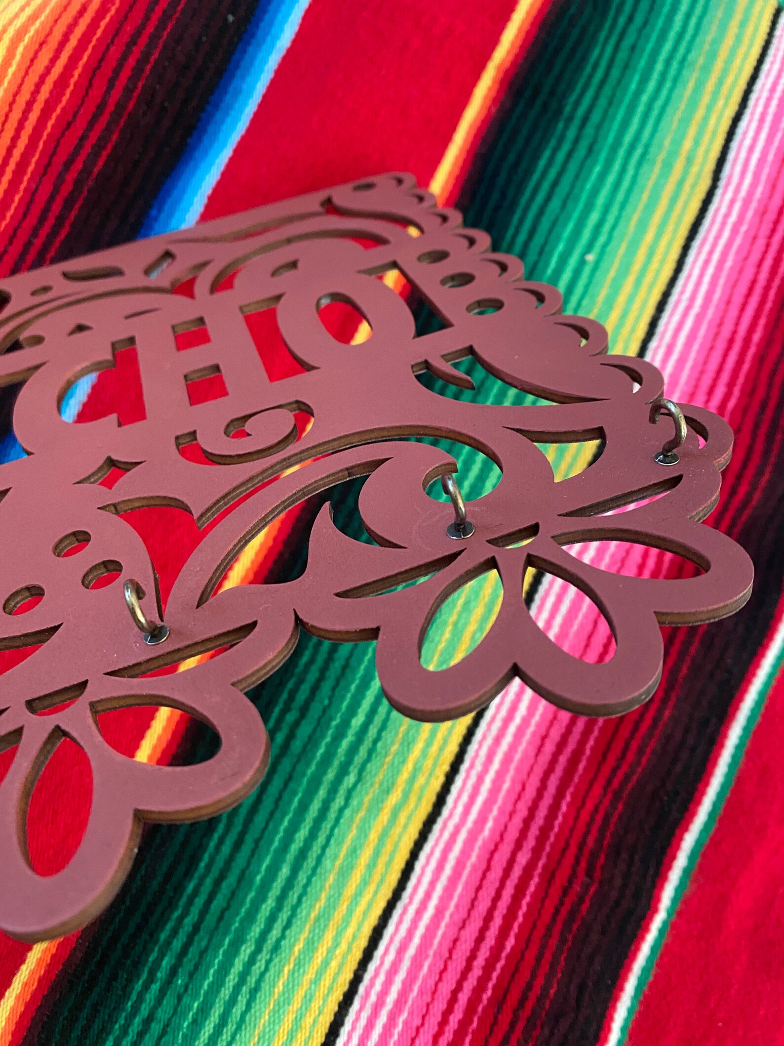 Custom Key Holder, Custom Papel Picado Mexican Name Sign, Large Papel ...