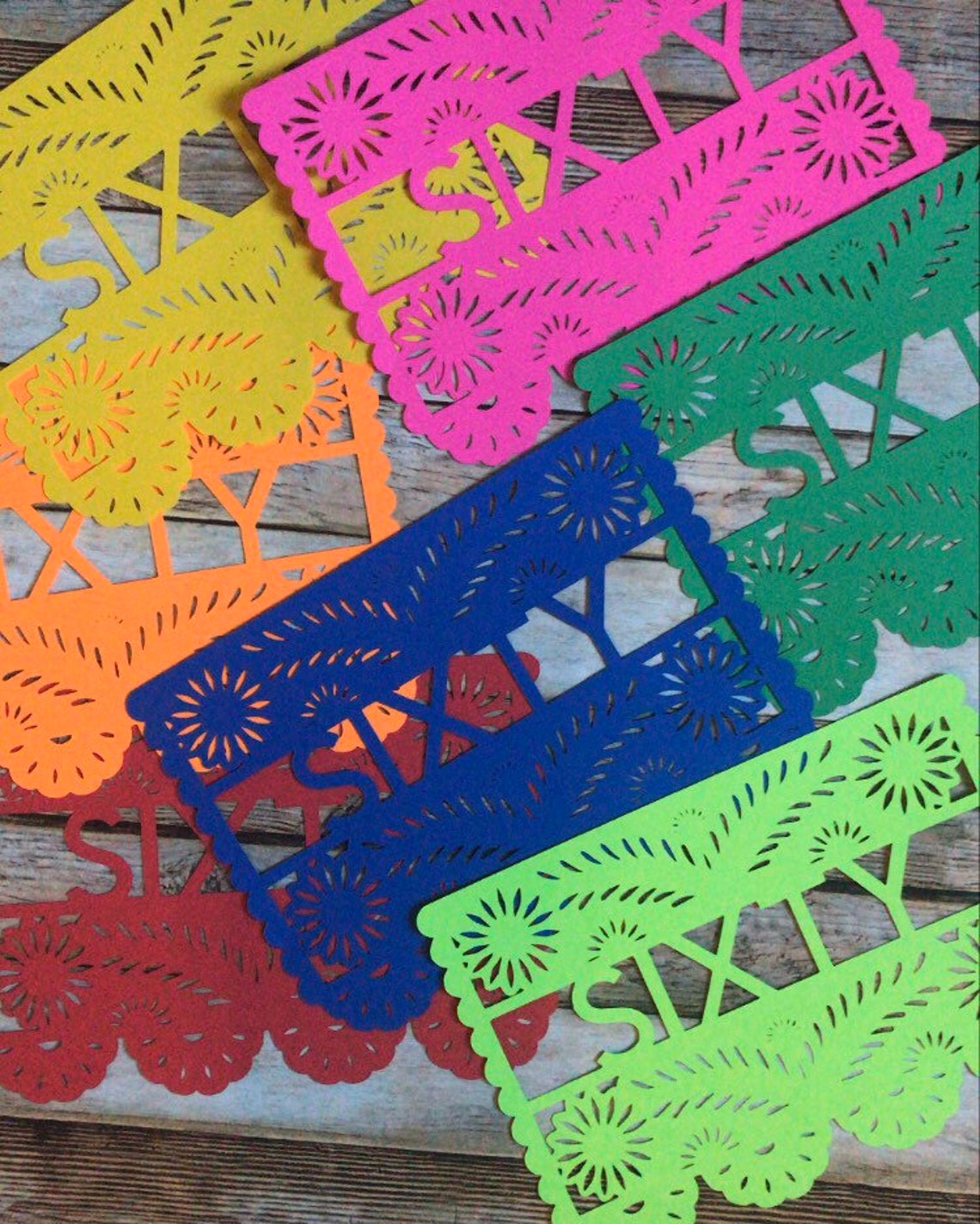 6f Custom Fiesta Party Papel Picado Banner Party Decor - Etsy