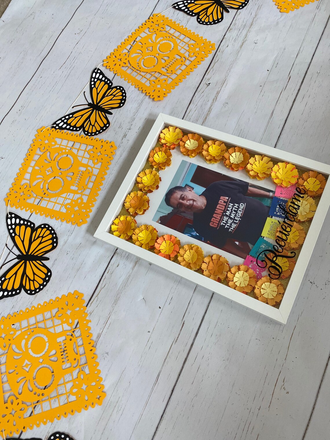 Ofrenda Día De Los Muertos Papel Picado Banner Ofrenda - Etsy