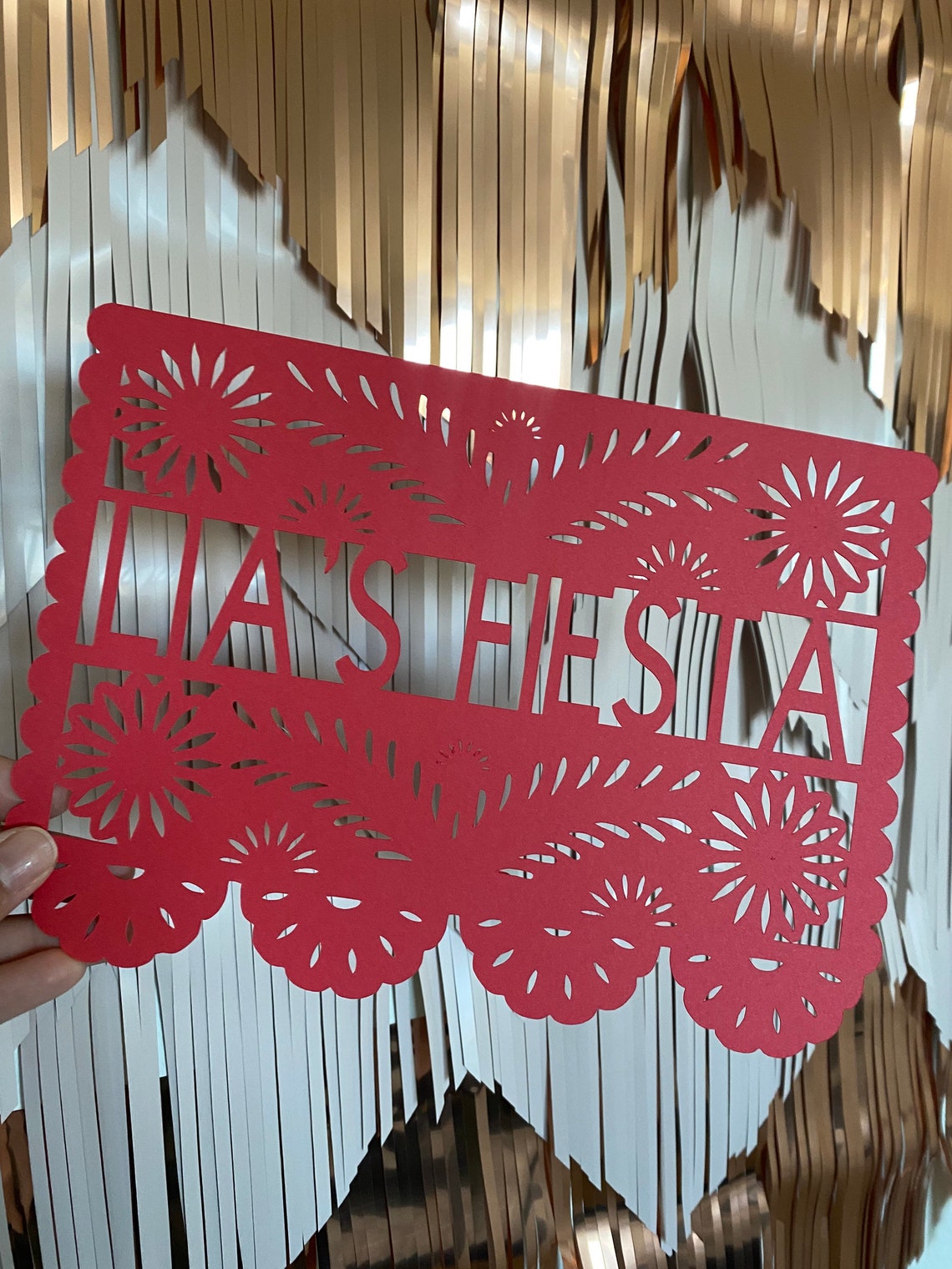 6f Custom Fiesta Party Papel Picado Banner Party Decor - Etsy