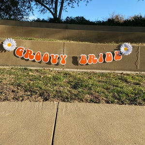 Groovy Bride Banner 6ft Daisy Groovy Bride Banner 70s Theme - Etsy