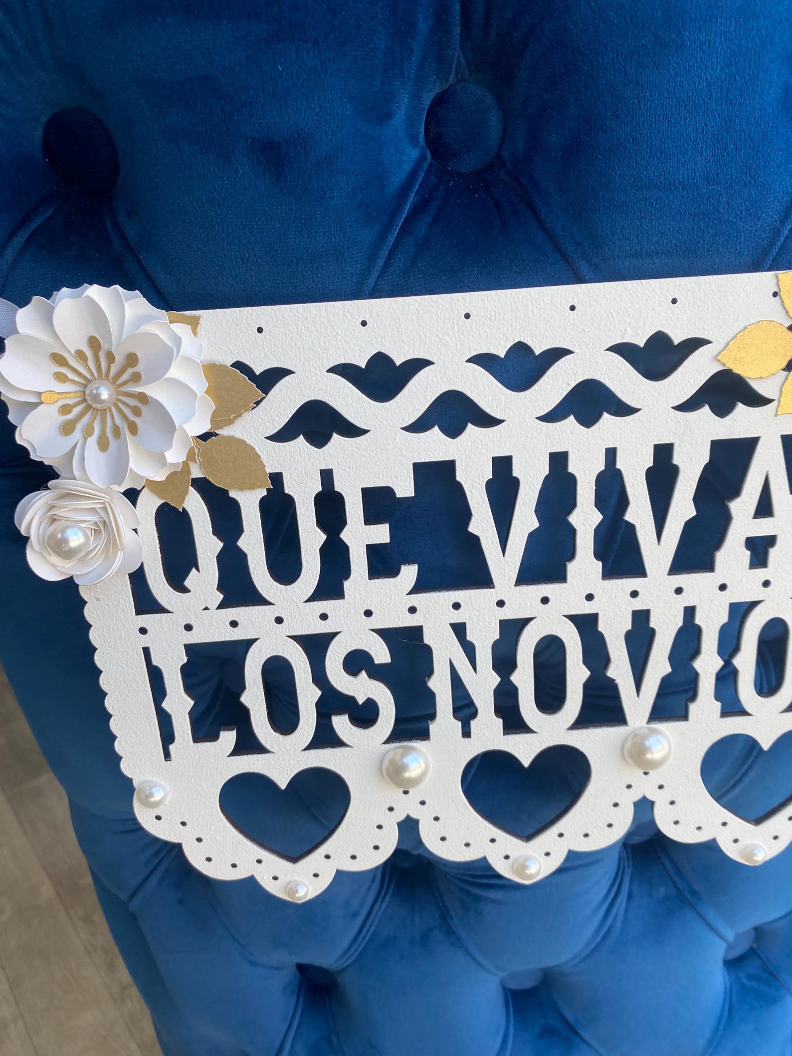 Cielito Lindo Papel Picado Mexican Name Sign, Mr and Mrs Wood Papel ...