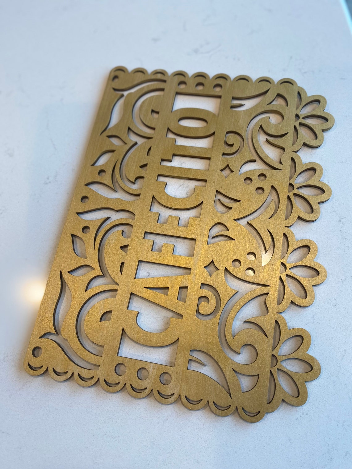 Custom Papel Picado Mexican Name Sign, Wood Papel Picado Name Home ...