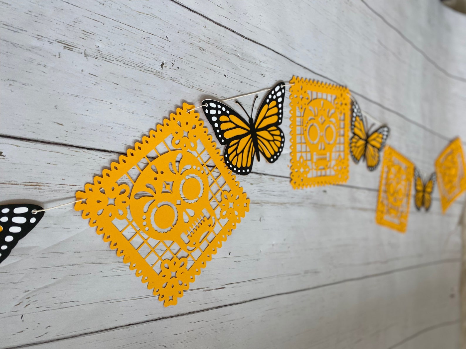 Ofrenda Día De Los Muertos Papel Picado Banner, Ofrenda Banner, Day of ...