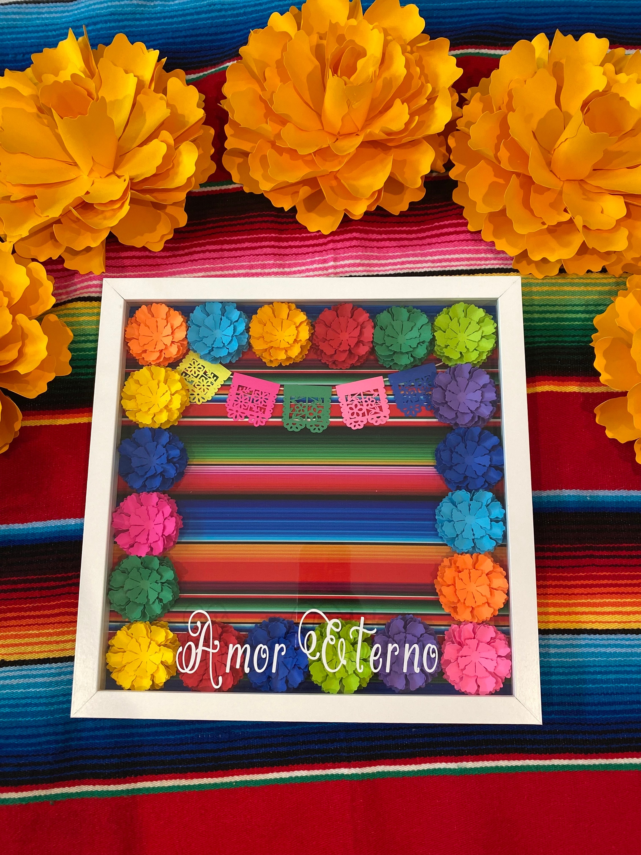 12x12 Ofrenda Shadow Box, Amor Eterno Ofrenda Shadow Box, Personalized ...