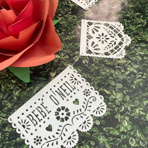 Baby Shower Fiesta Party Papel Picado Banner, Custom Papel Picado ...