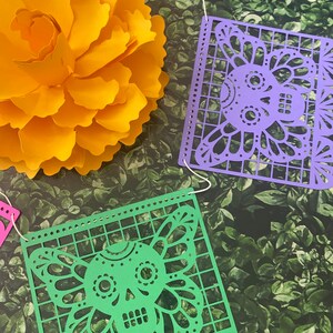 Ofrenda Día De Los Muertos Papel Picado Banner, Ofrenda Banner, Day of ...