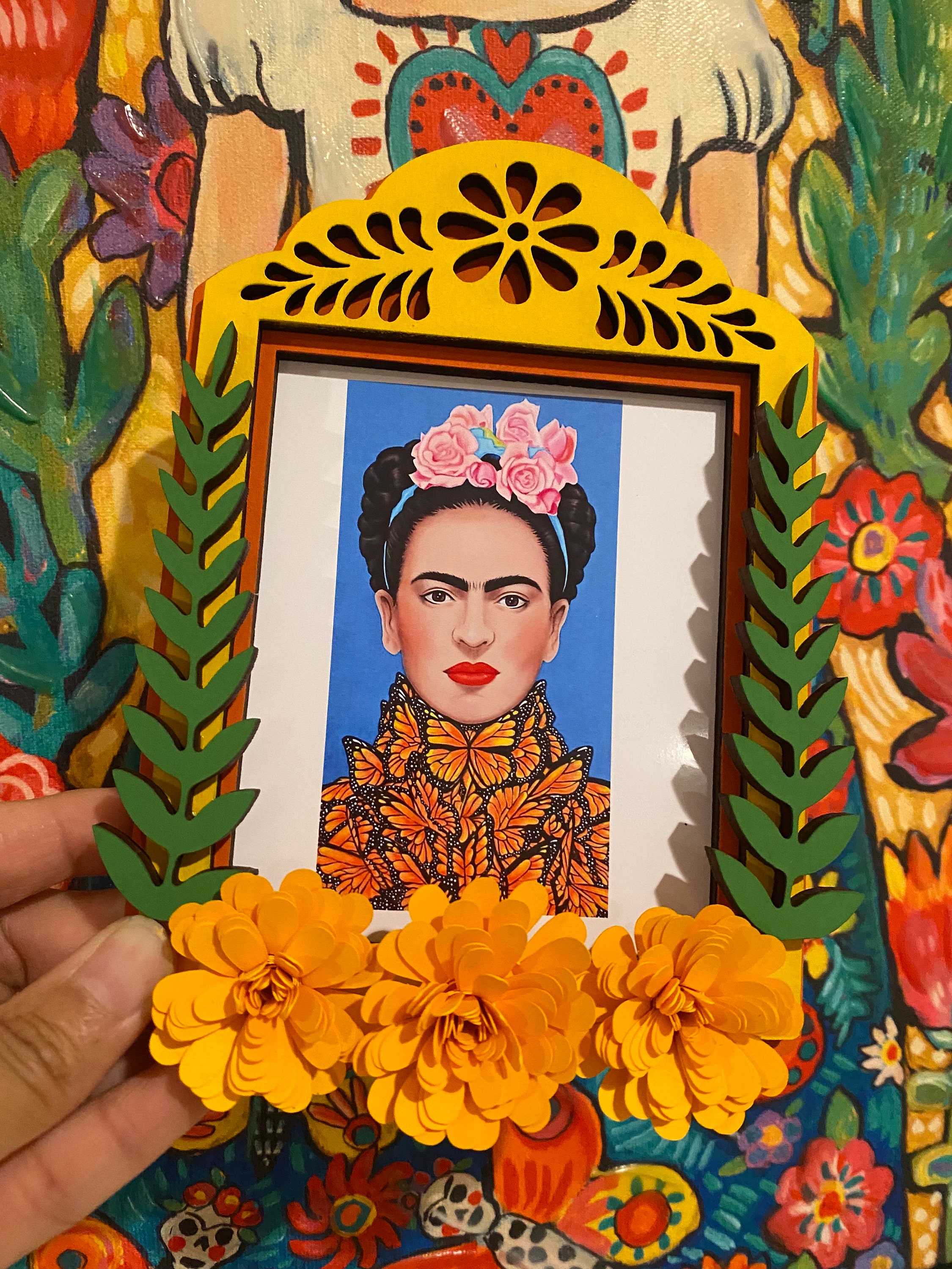 Day of the Dead Nicho Picture Frame, Nicho Wood Frame, Dia De Los ...