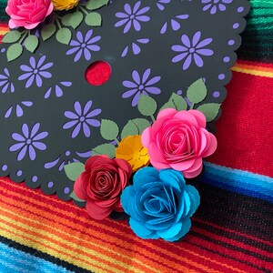 Mexican Papel Picado Graduation Cap Topper Personalized Grad Cap ...