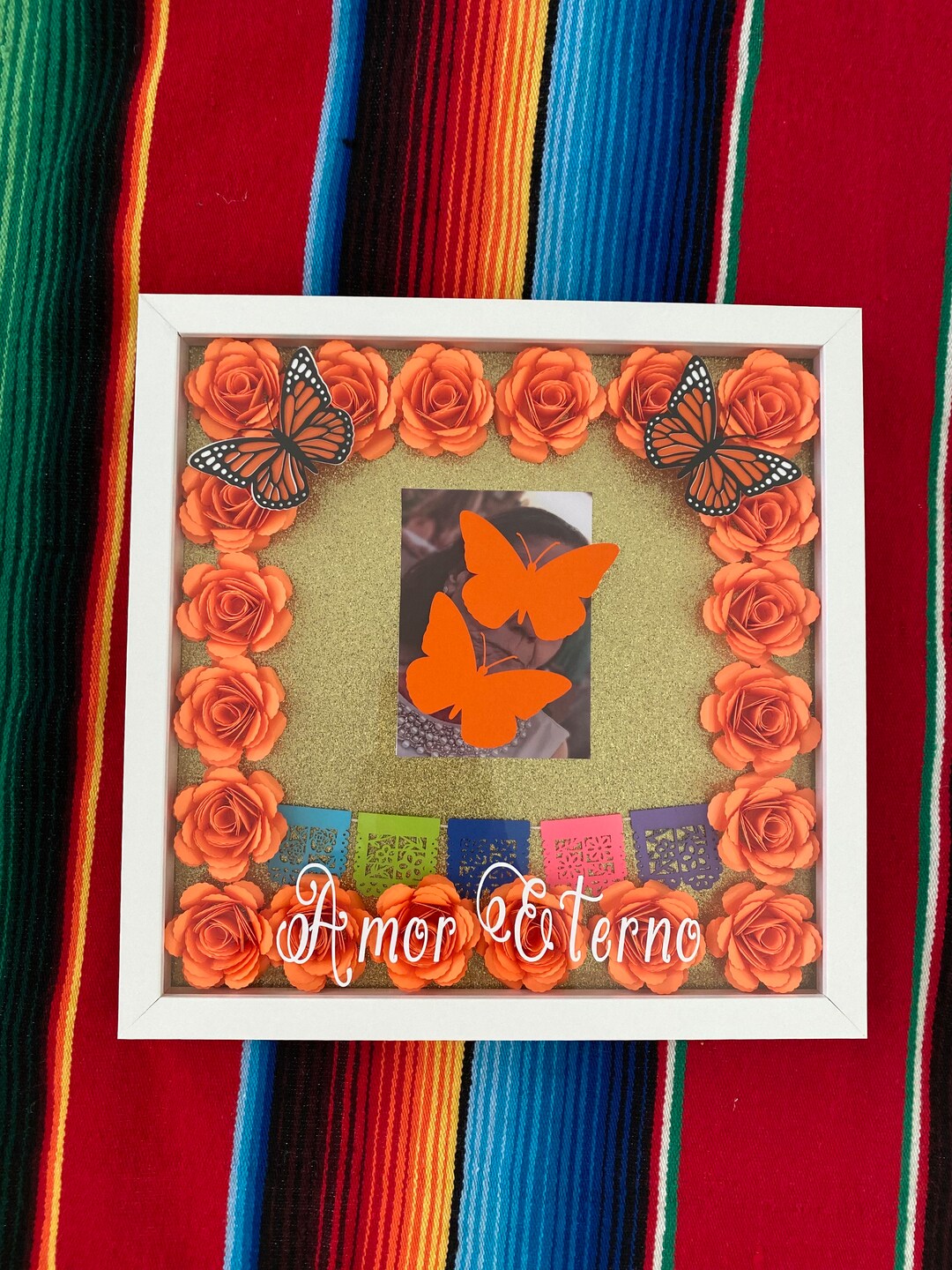 12"x12" Amor Eterno Memorial Box, Remember Me Shadow Box, Personalized ...