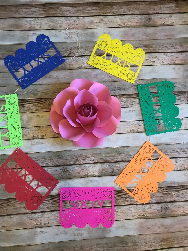 6f Custom Fiesta Party Papel Picado Banner Party Decor - Etsy