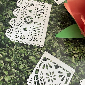 Baby Shower Fiesta Party Papel Picado Banner, Custom Papel Picado ...