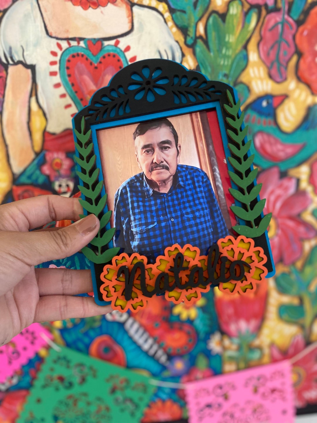 Day of the Dead Nicho Picture Frame, Nicho Wood Frame, Dia De Los ...