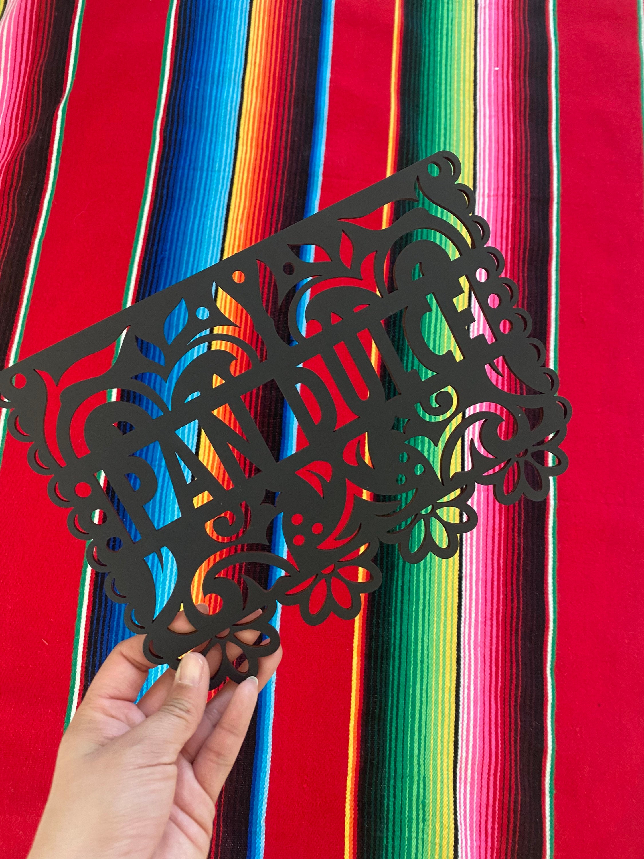 Custom Papel Picado Mexican Name Sign, Wood Papel Picado Name Home ...