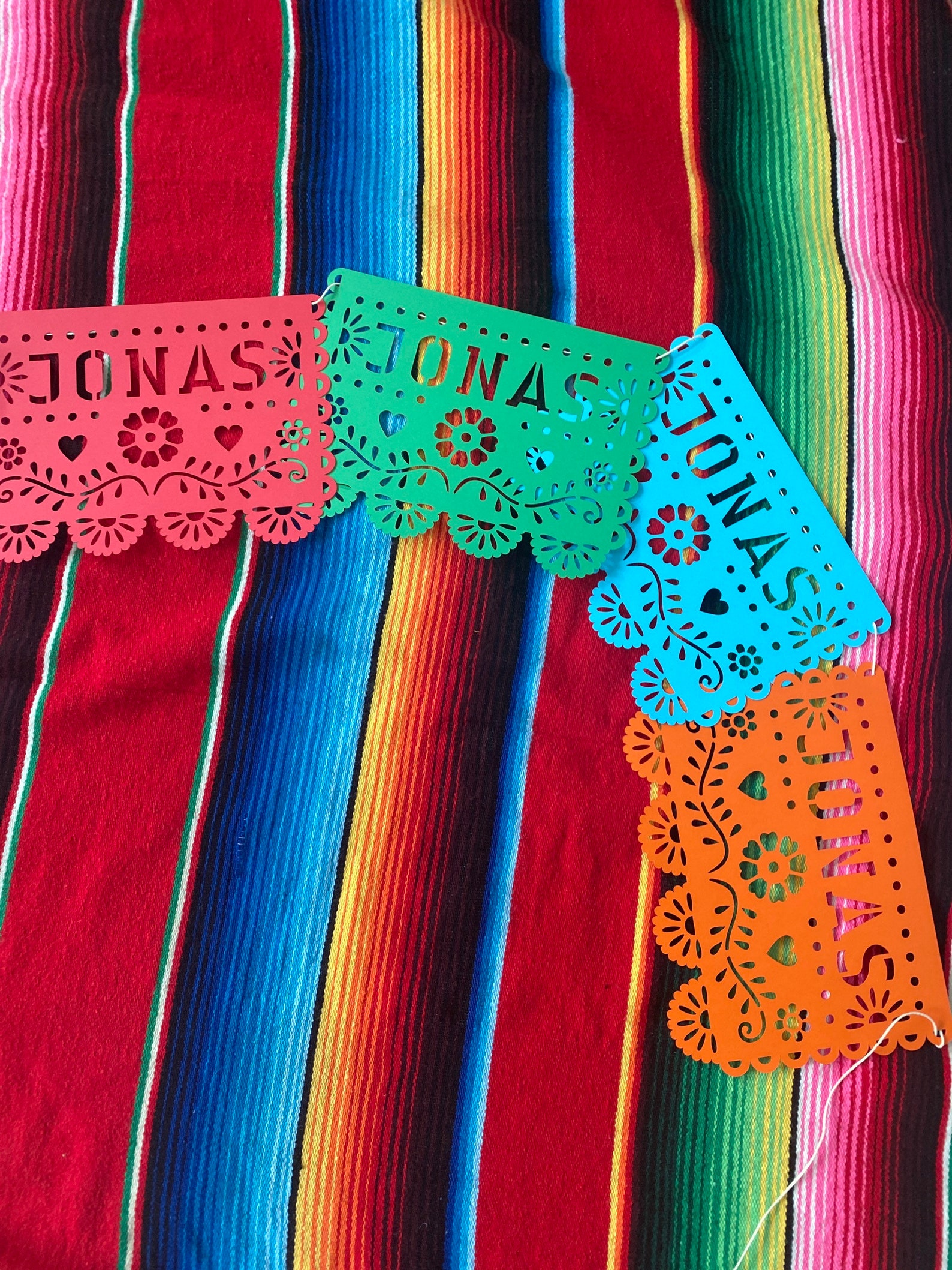 Custom Multi Color Fiesta Papel Picado Banner Fiesta Party - Etsy