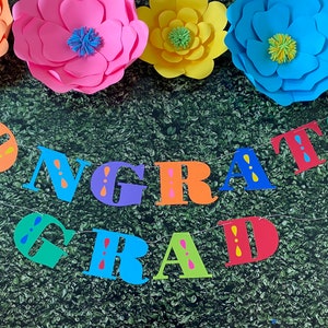 Congrats Grad Fiesta Banner, Fiesta Party Banner, Party Banner ...